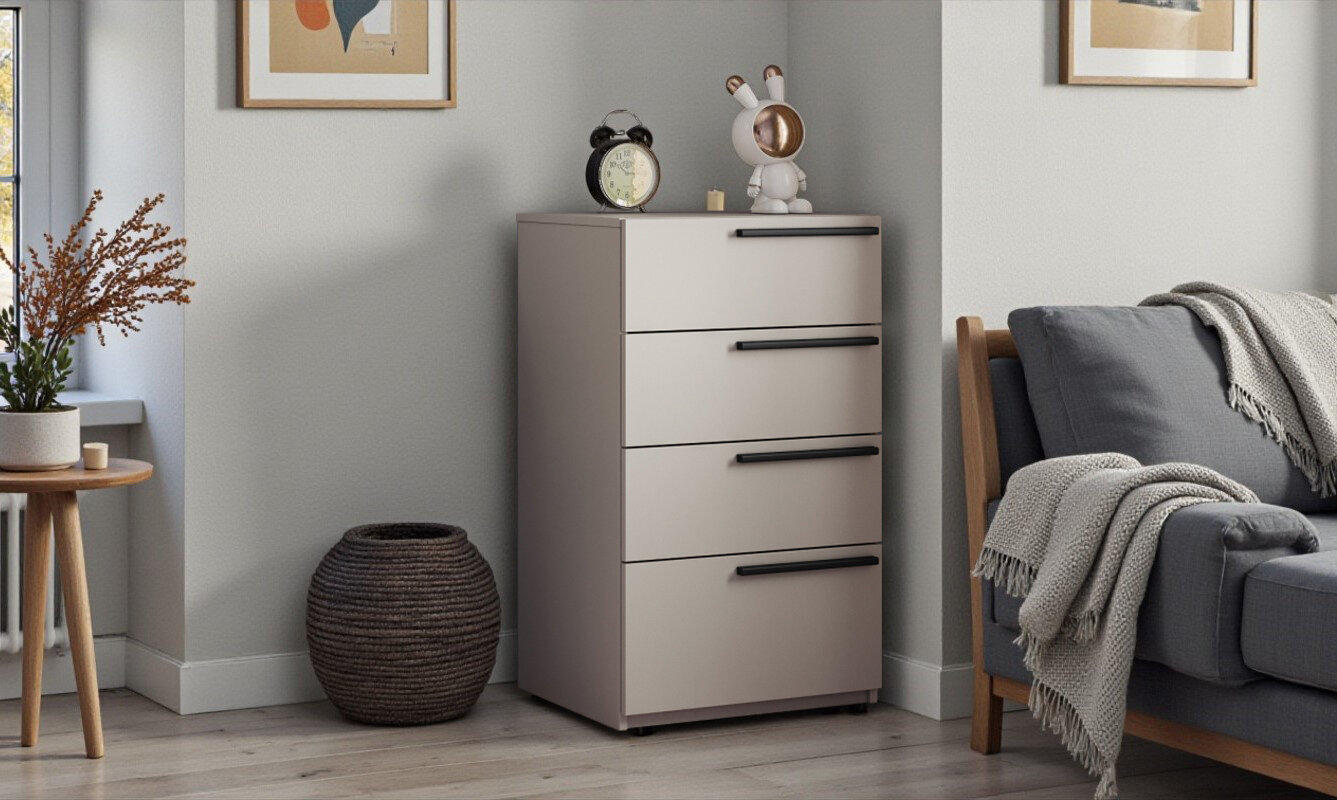 Комод Лорена Пакс-2 Кашемир 5981 BS NOW 55x44x90 см, бежевый Дом мебели для вас