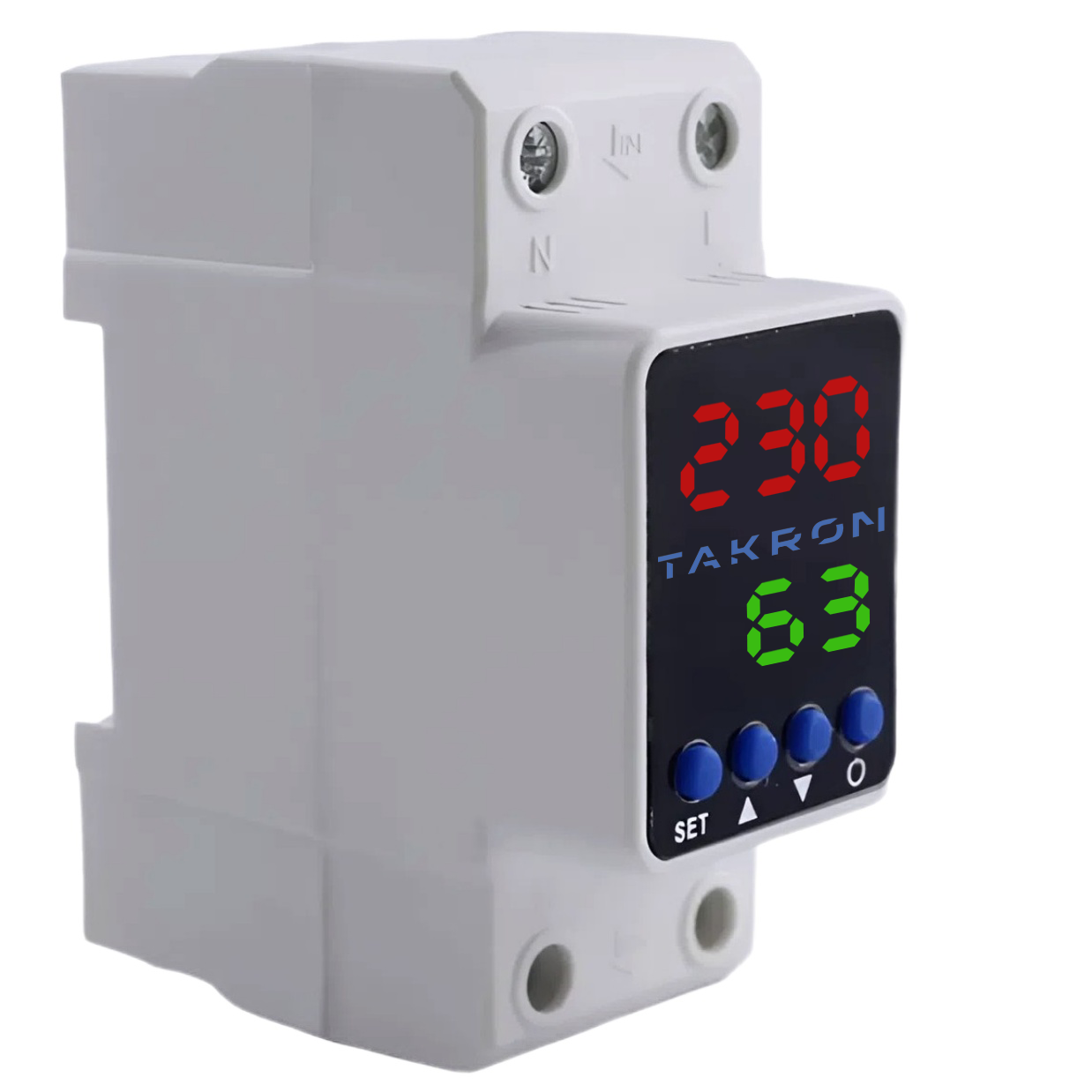 Реле напряжения TAKRON TN-R1, однофазное, 60A, защита от перенапряжения