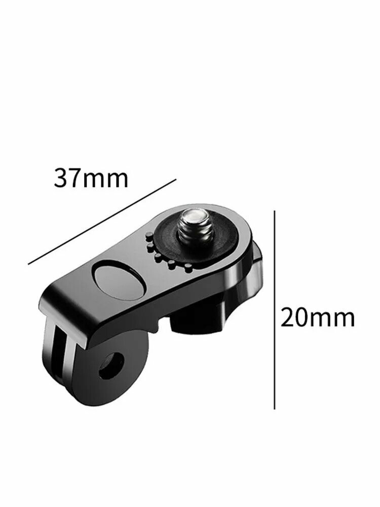 Выносной адаптер переходник с креплений GoPro на штативный винт с резьбой 1/4" для фотоаппаратов, телефонов, экшн камер с аксессуарами GoPro