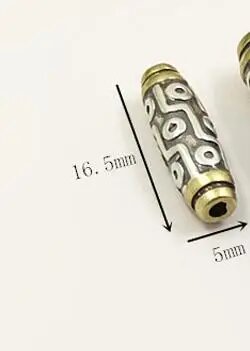 Серебряные бусины DZI 9 глаз HYMIYA Small