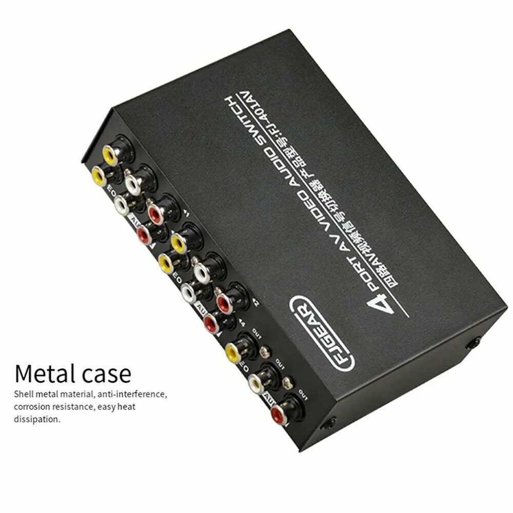 AV-коммутатор 4 в 1 выход AV-головка Интерфейс аудио и видео Многофункциональный 4-канальный
