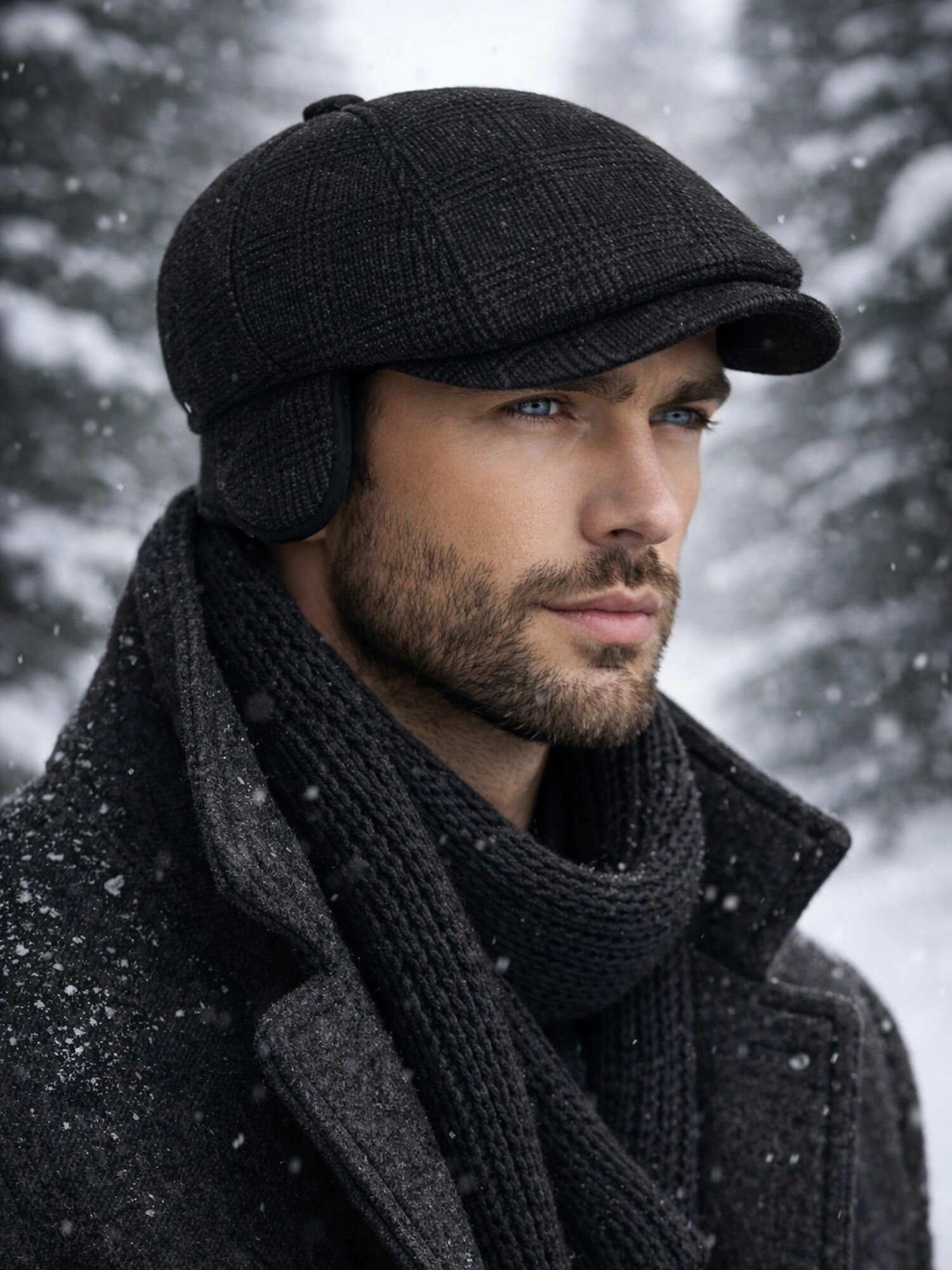 Кепка-фуражка мужская осенне-зимняя, восьмиклинка "Karoca" (X8036-01), р-р: 60