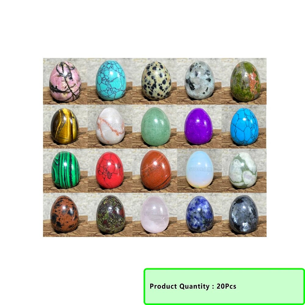 Кристалл-яйцо из натурального камня 20PCS