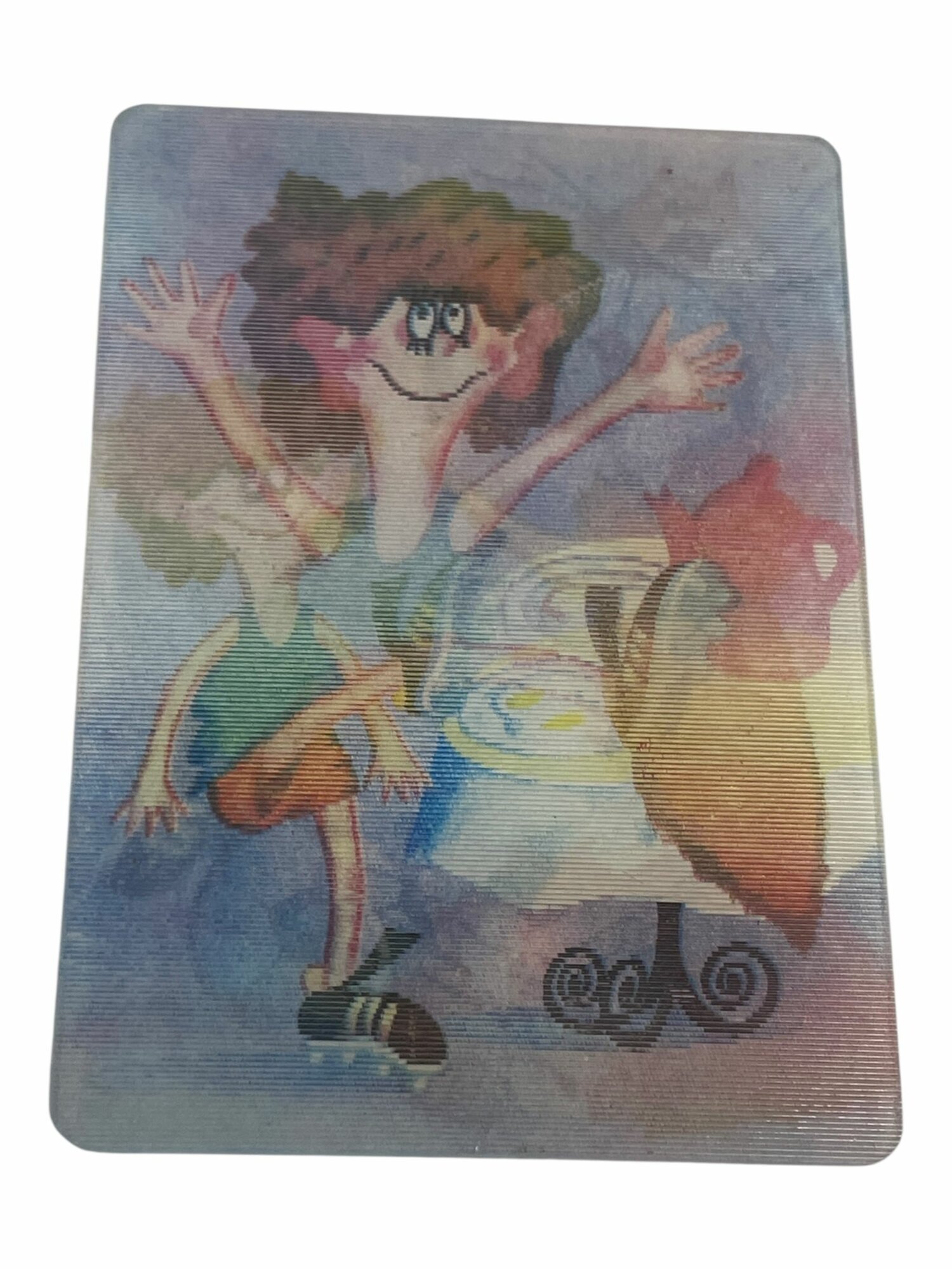 Советский винтажный переливающийся календарь, советская мультипликация, сделано в СССР