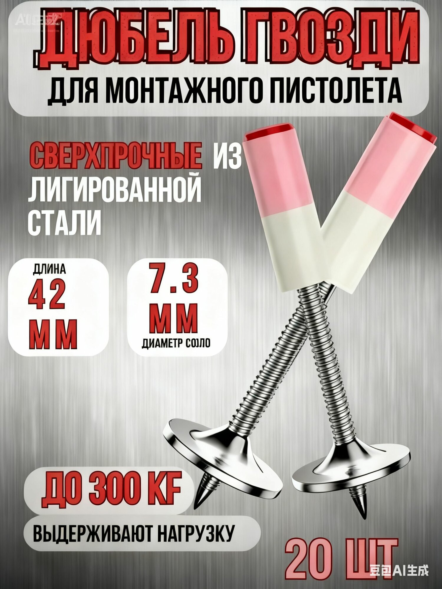 ДюбельДюбель 7.3 мм x 41 мм 20 шт.