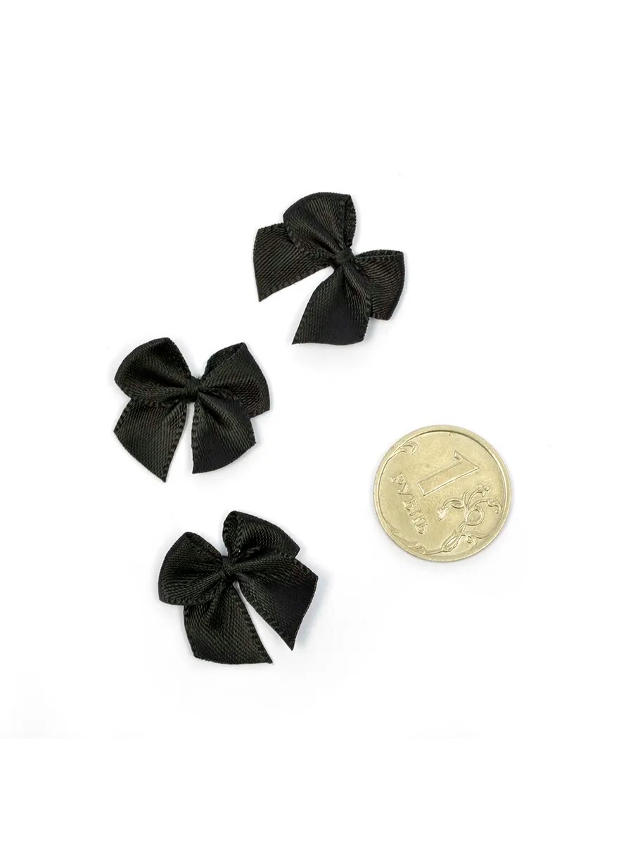 Бантики для поделок пришивные 1 см 100 шт