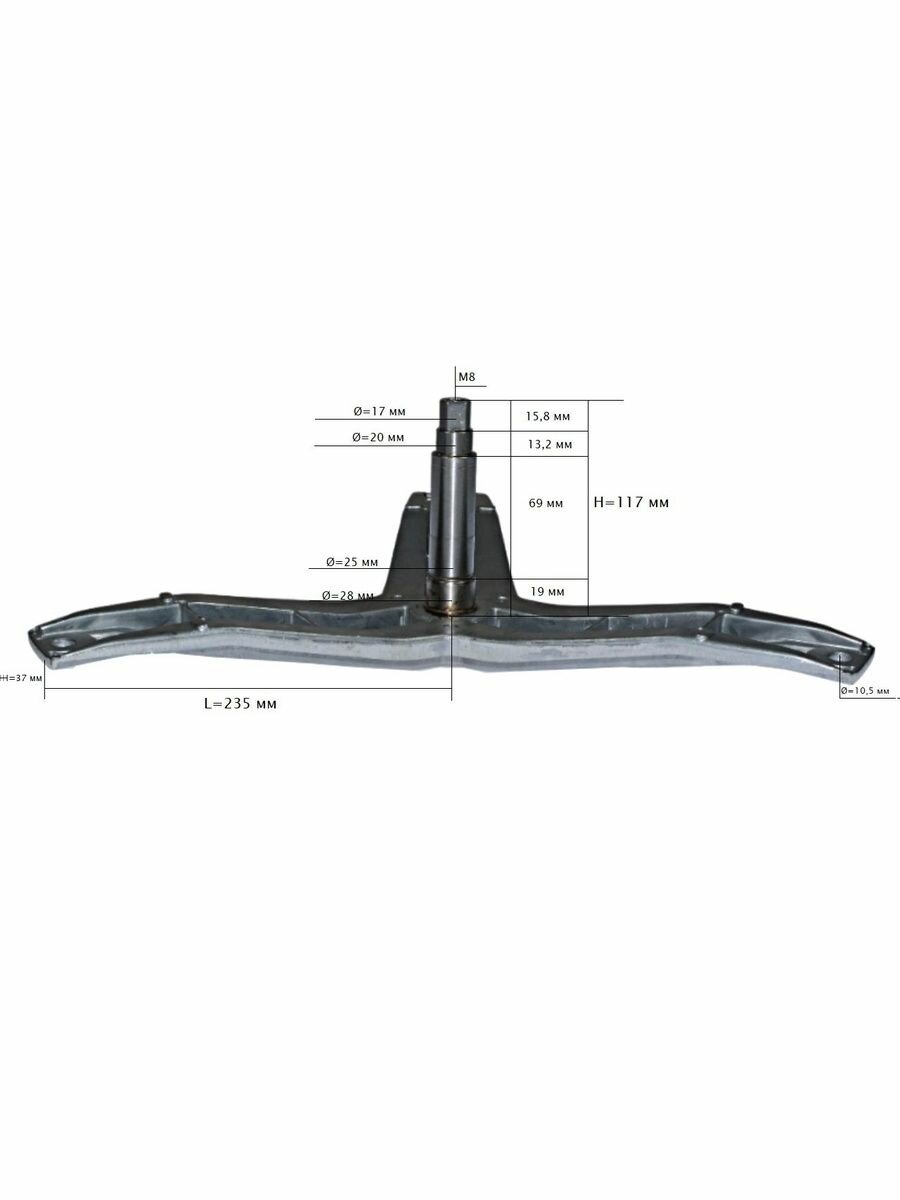 Крестовина барабана стиральной машины Bosch, Siemens, 215113, 9000809334, H117