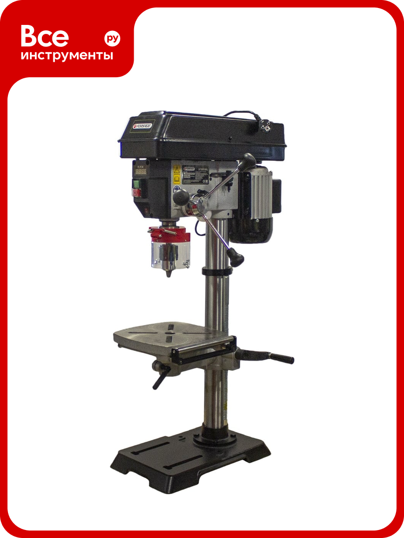Сверлильный станок Forsage настольный F-DP30016VL(50299) лазерная подсветка, электродвигатель, плавная регулировка