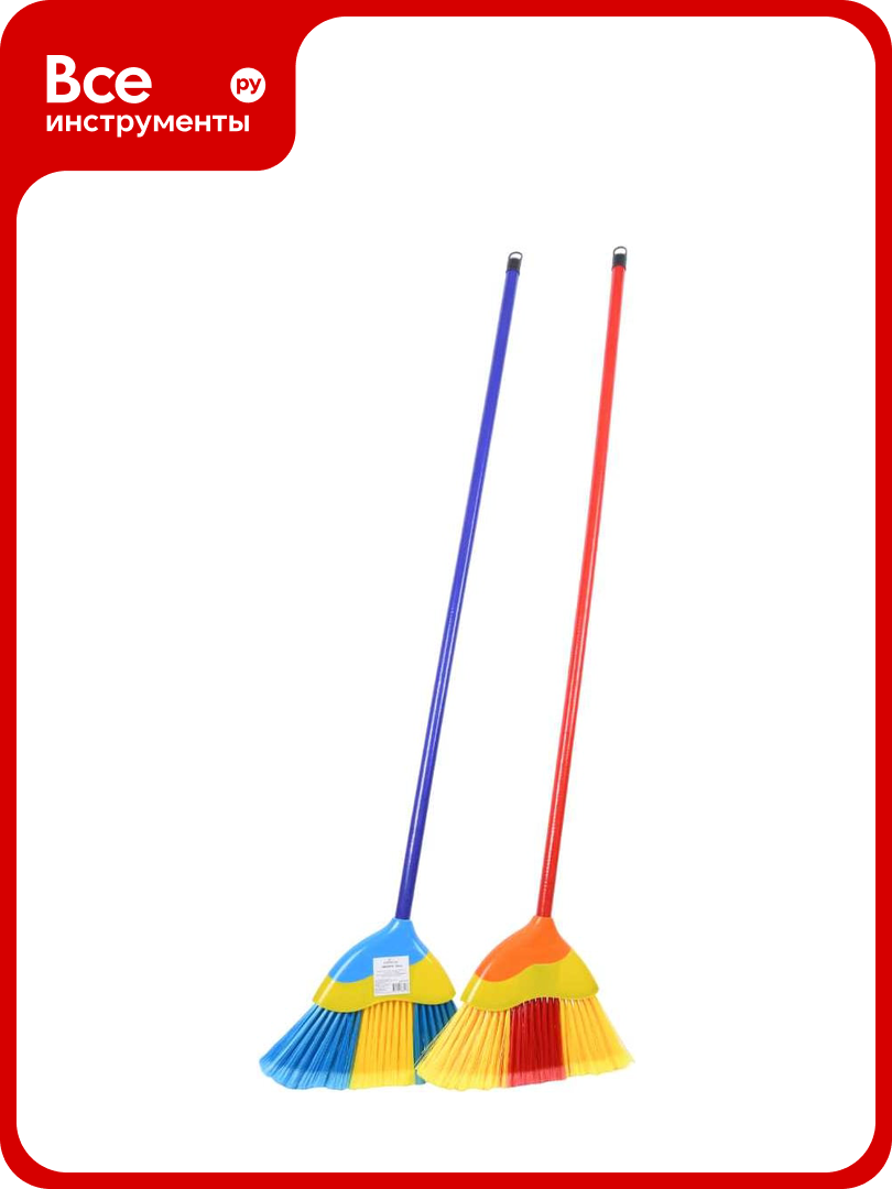 Швабра метла EUROHOUSE 135см, насадка 22x28см 13501