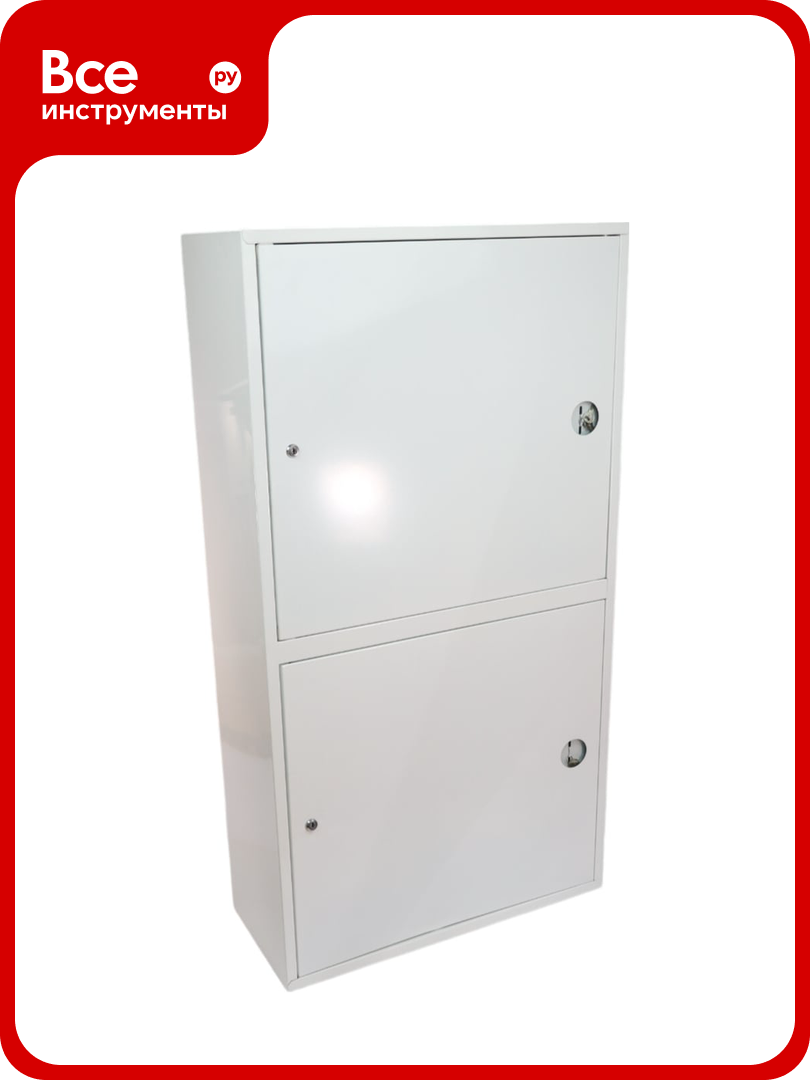 Шкаф пожарный Балтика-01 навесной ШП-КО-320-12 НЗБ (2ПК+2огн) ЗМ 1300x700x300 белый