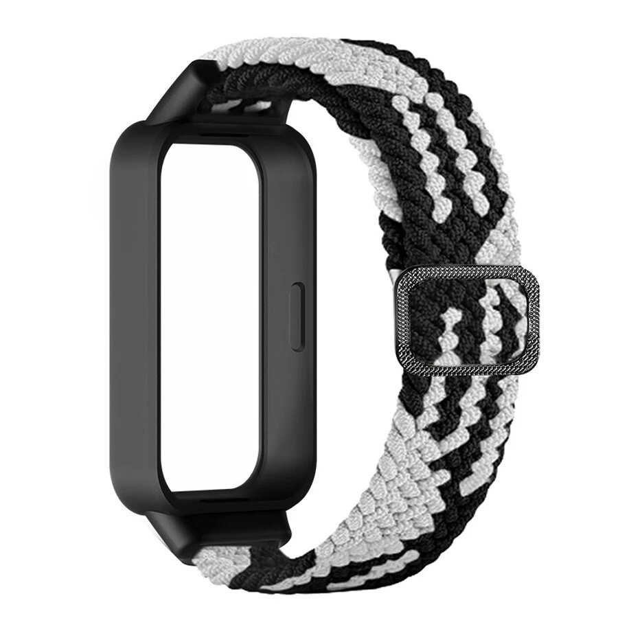Ремешок для Xiaomi Band 9 ATOPKEY Black White
