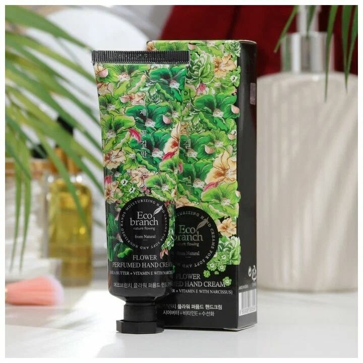 Eco Branch Flower Perfumed Hand Cream Shea Butter - Крем для рук c маслом ши 40гр. (Нарцисс)