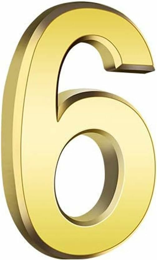 6 Самоклеящийся цифровой номер двери 7cm