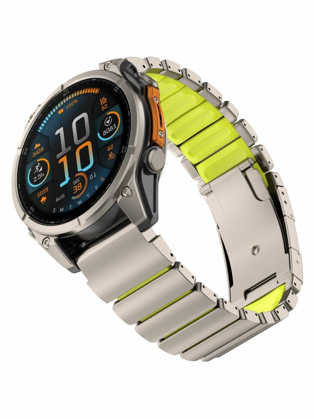 Ремешок из жидкого титана и силикона, встроенный интерфейс QuickFit, 22 мм, для Garmin Fenixe 8E/7/7X/6/6X/5/5X/Epix/Tactix