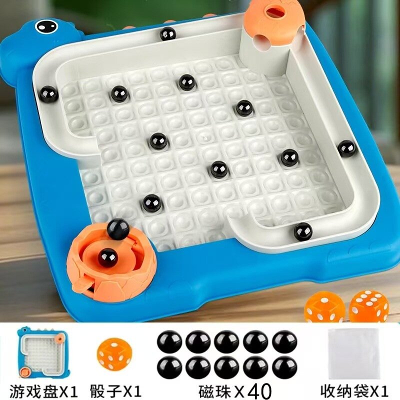 Новая магнитная игра в шахматы с динозаврами, настольная игра для концентрации, магнитные камни, игрушка