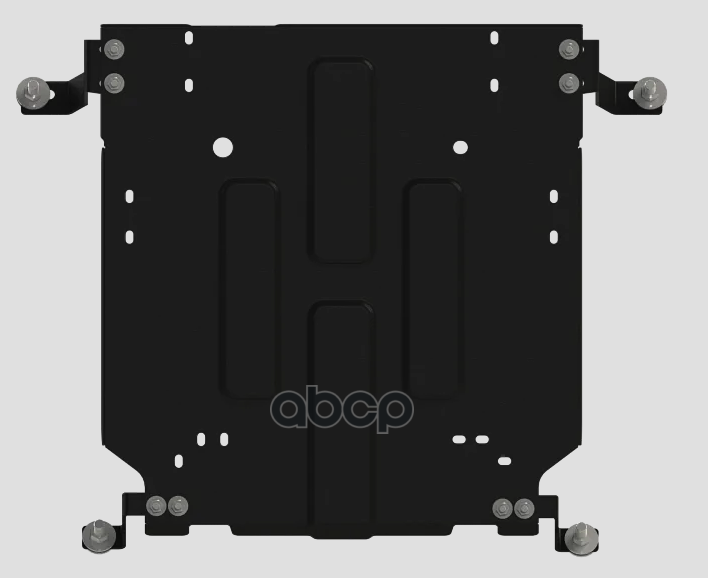 Усиленная защита радиатора (3 мм, сталь) для Kamaz 65115 2021- (КамАЗ 740 MT RWD) SHERIFF арт. 27.5189