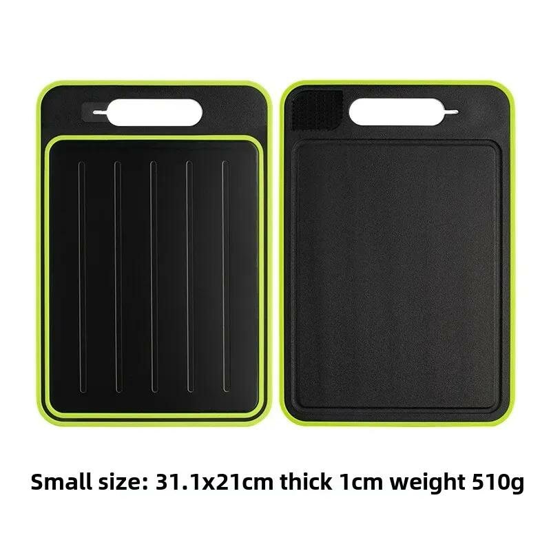 Двусторонняя разделочная доска из алюминиевого сплава с напылением, с точилкой и для измельчения чеснока, квадратная, черная Труба, для трансграничной доставки