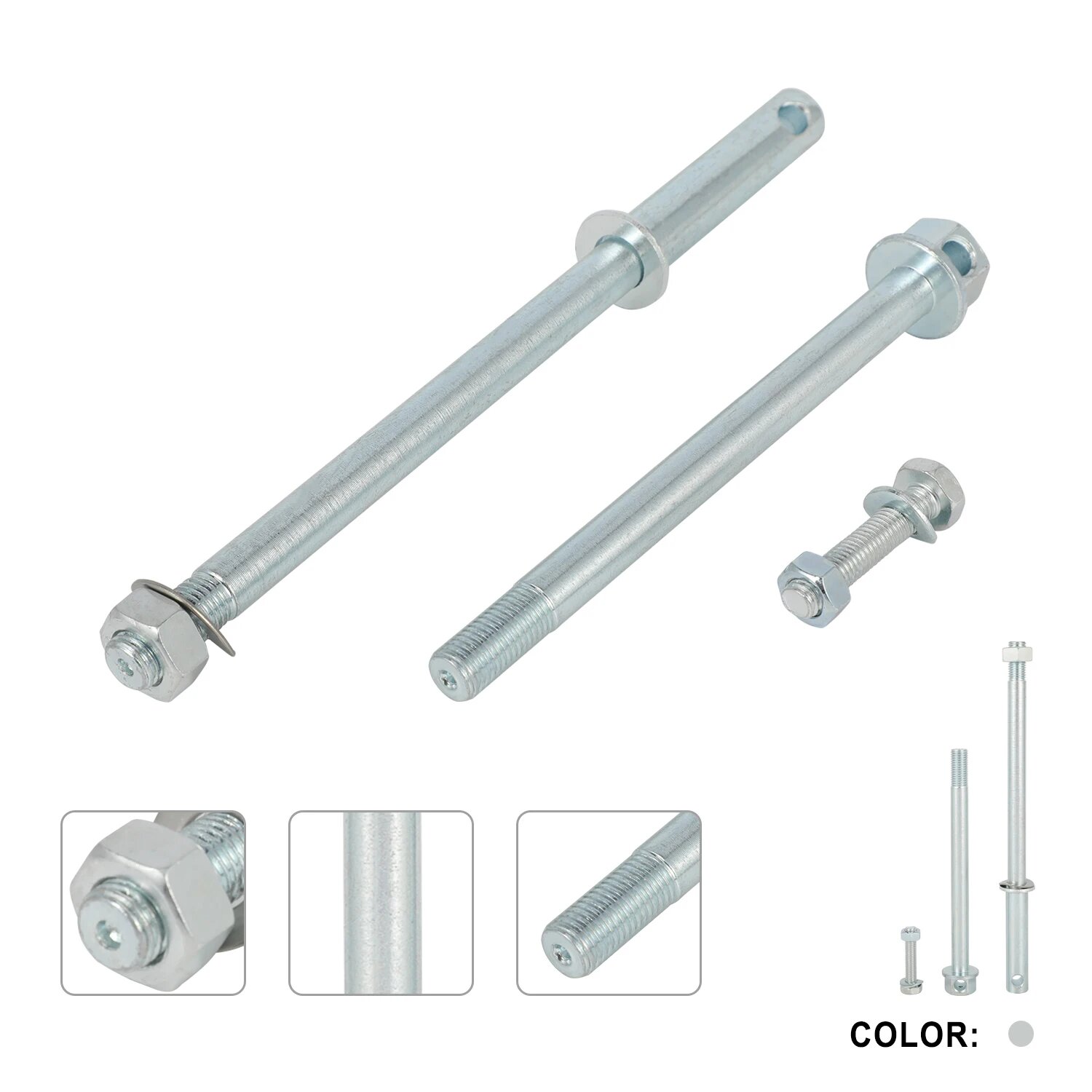 Комплект передней и задней осей для мотоцикла, железные аксессуары для мотоциклов, для Simson S51, запчасти для питбайков, прочные, высокого качества