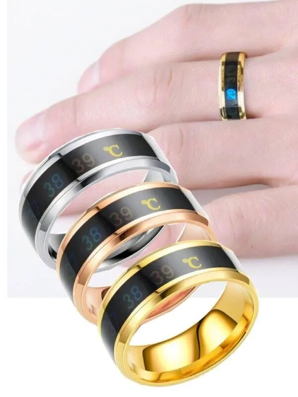 Умное сенсорное кольцо Кольцо настроения меняется с температурой, уникальный подарок для любимого.