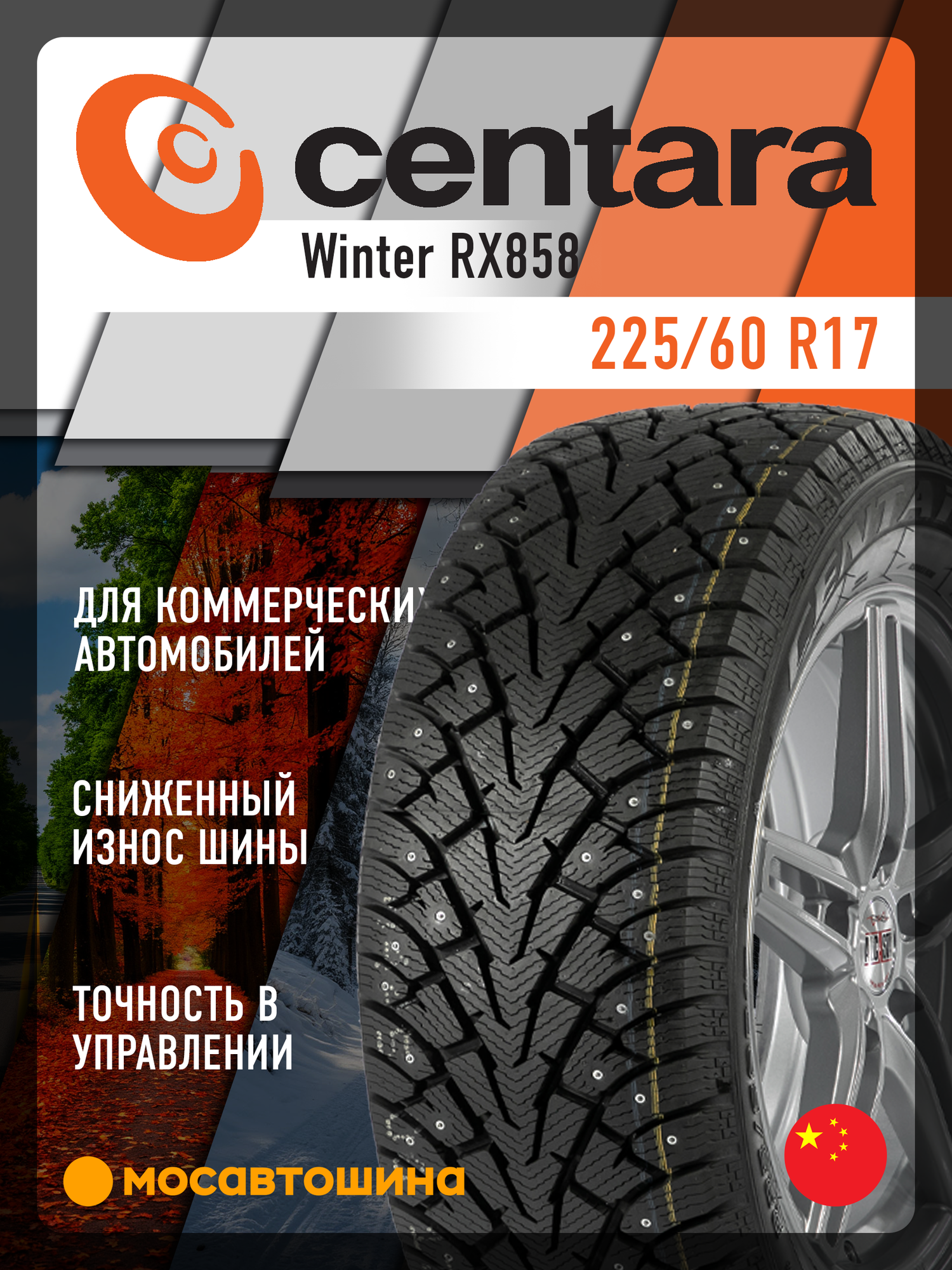 Зимние автомобильные шины Centara Winter RX858 225/60 R17 99T