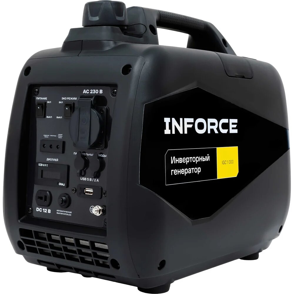 Инверторный генератор Inforce (1 кВт; USB; дисплей; тихий) IGC 1000, организации источника питания