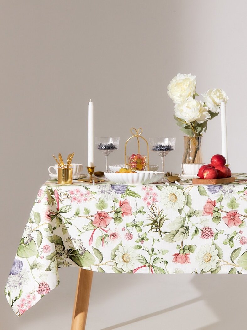 Скатерть Этель Organic home 146х180см, репс 210 г/м2, 100%хл