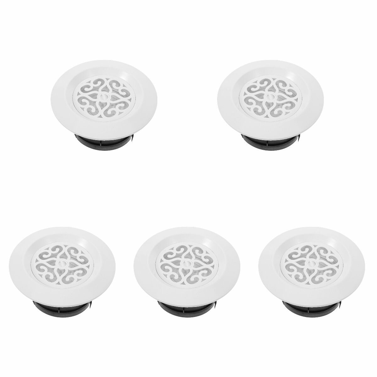 Пластиковый круглый вентиляционный диффузор для кондиционера, 5 штук для дома