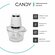 Измельчитель Candy CC-300, Мощность 400 Вт, Стеклянная чаша емкостью 1,2 л,2 ско...