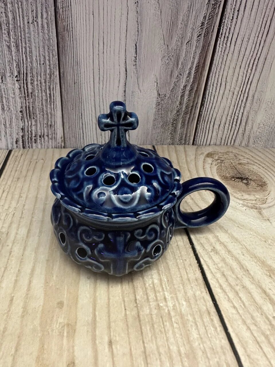 Фарфоровая Лампадка для свечи ссср винтажная