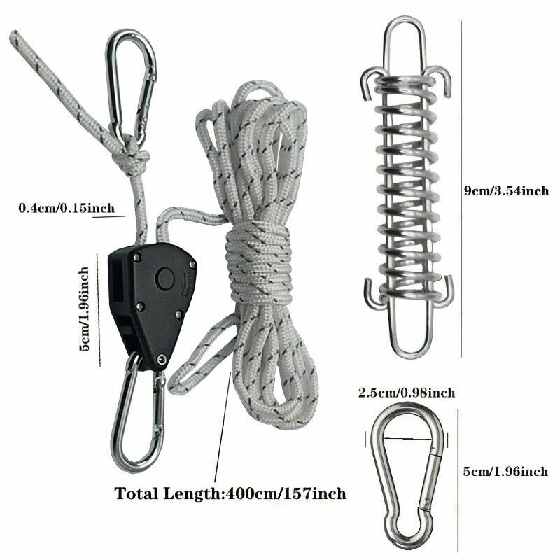 Устройство для натяжения веревки / шкив для кемпинга