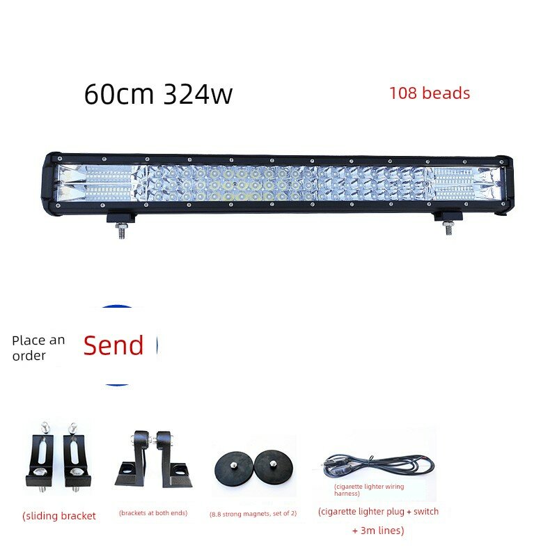 Светодиодные прожекторы для автомобиля 12В 24В, универсальные, для модификации решетки радиатора грузовика,