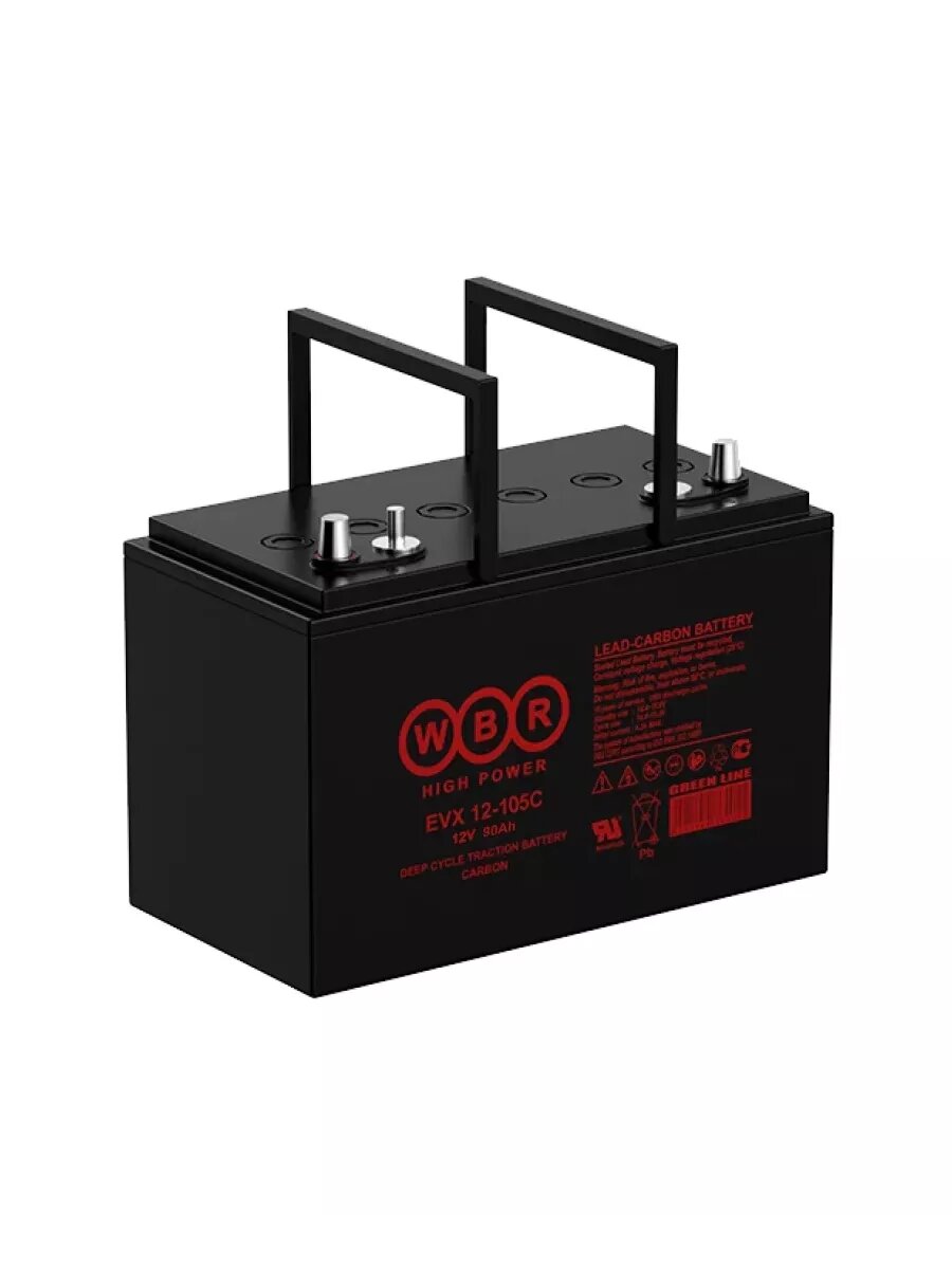 Аккумулятор WBR EVX12-105C 12V 105Ач 304x166x208 прям. пол.