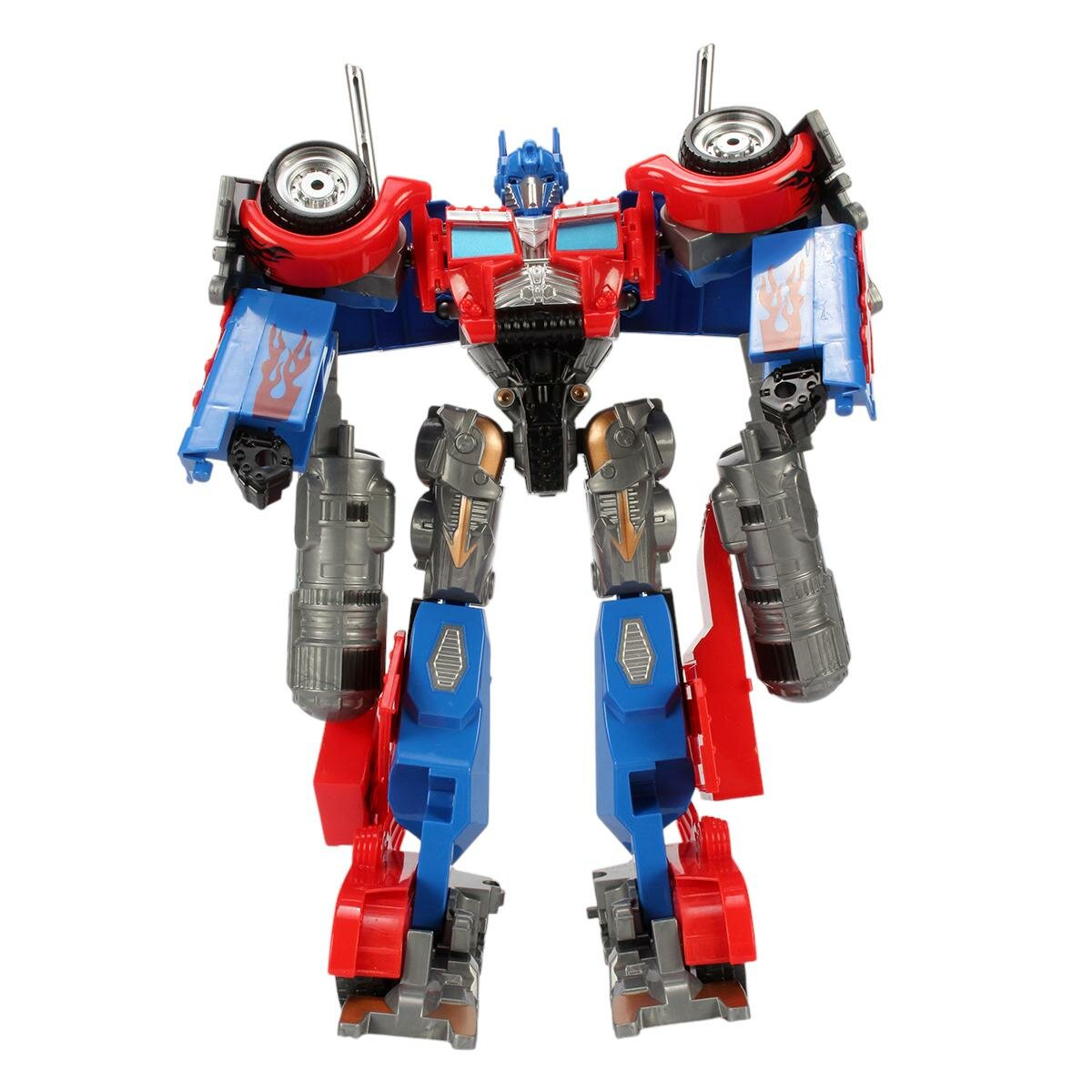 Трансформер-робот, оранжевый/синий, пластиковый, 38х14,5х50,5 см, механический