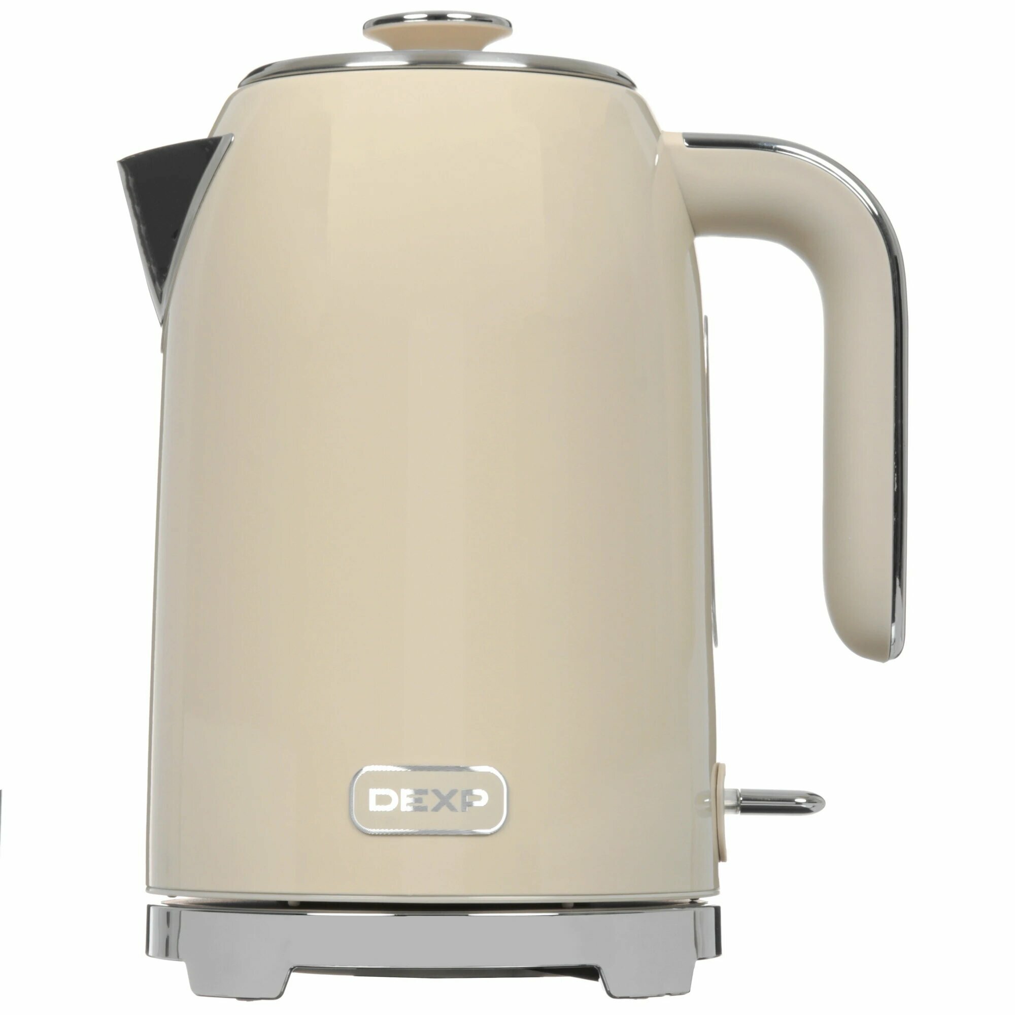 Электрочайник DEXP EK-14MRTB 1.7 л, 2000 Вт, скрытый нагревательный элемент, бежевый