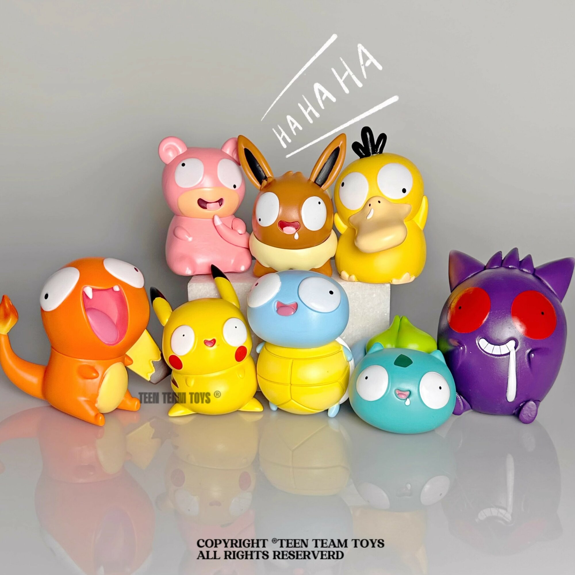 Милые фигурки покемонов: Мьюту, Пикачу, Сквиртл, Бульбазавр, Чармандер, Мьюту