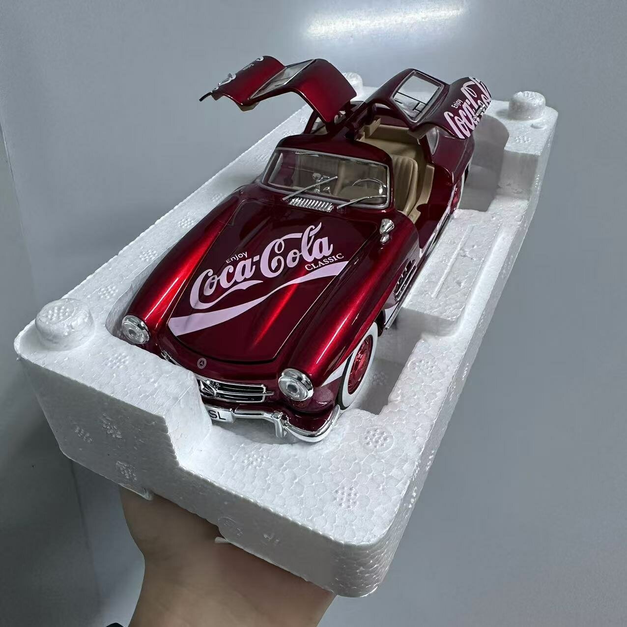 Европейский заказ, экспортный излишек, специальная цена, модель Mercedes 300SL, классический автомобиль, алюминиевая модель для демонстрации