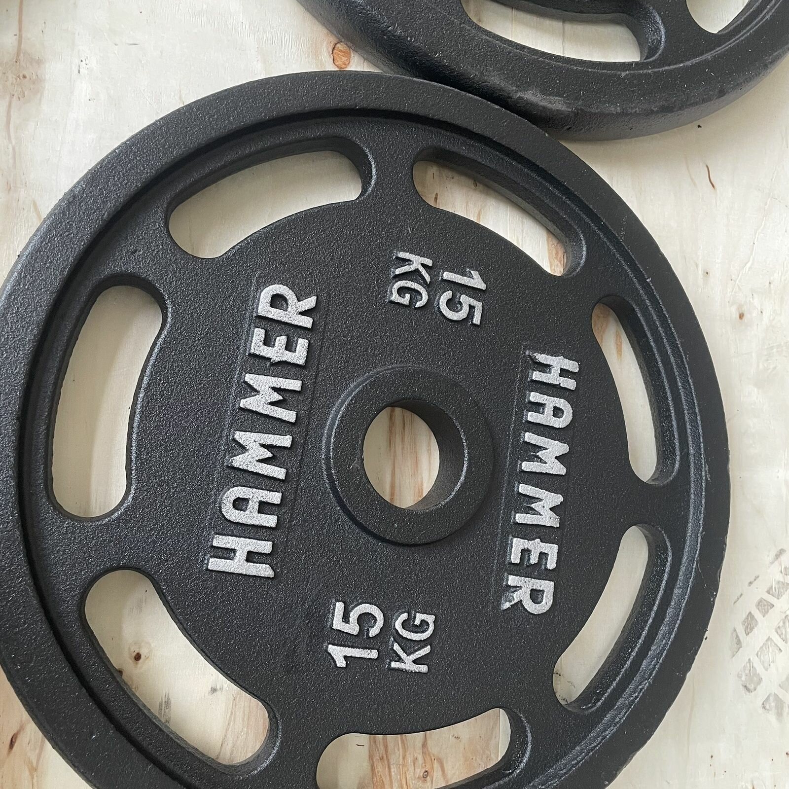 Распродажа: Мужские чугунные блины для штанги с семью отверстиями, большие отверстия, 5cm