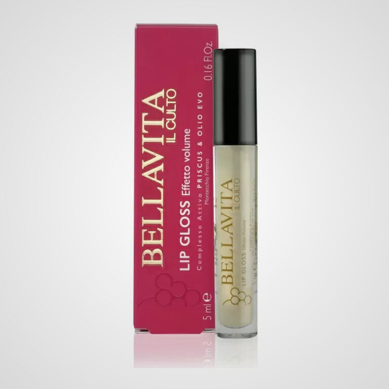 Регенерирующий бальзам для губ с эффектом обьема 5 мл золотой BELLAVITA IL CULTO Lip Gloss GOLD Бальзам 5 мл