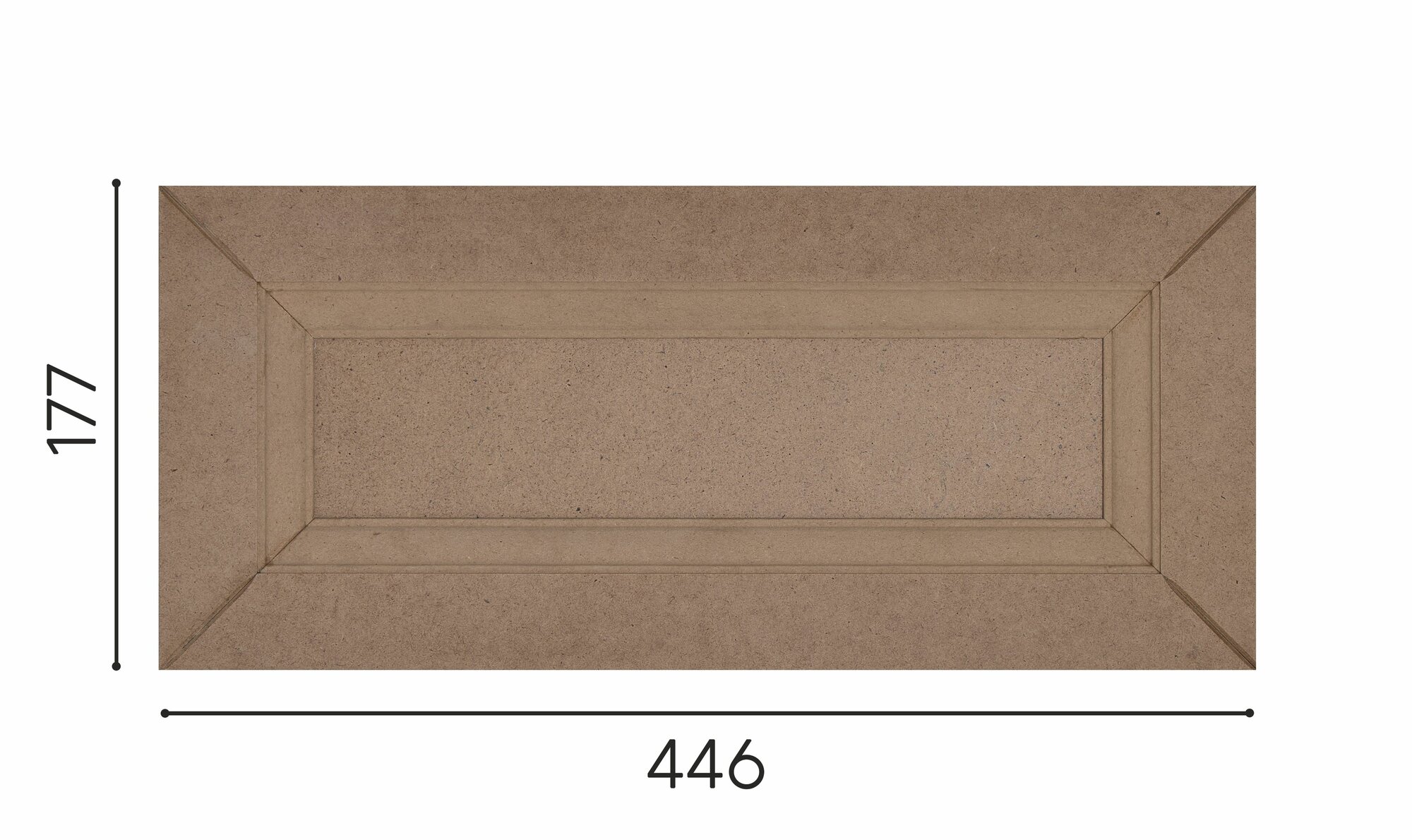 Фасад мебельный МДФ под покраску ящик