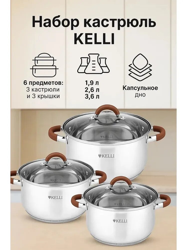 Набор посуды KELLI KL-4236