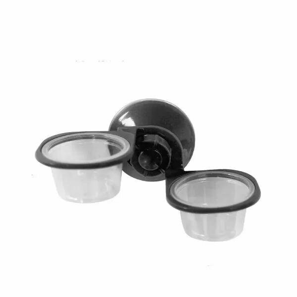 Стеклянный Контейнер: Съемная Чаша Надежное Крепление На Стекле Диспенсер Для Воды - Удобная Чистка Кормушка Для Геккона For Древесных Рептилий И Других Питомцев