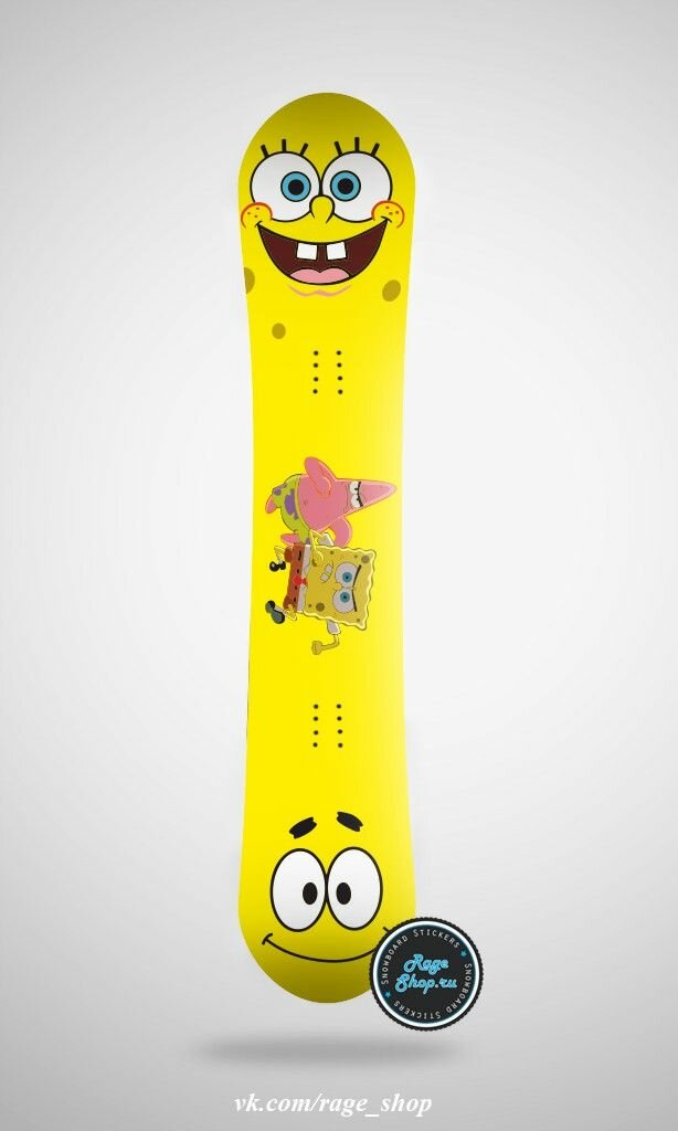 Наклейка на сноуборд полноразмерная водостойкая с ламинацией