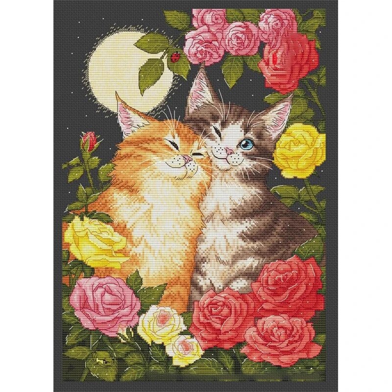 Набор для вышивки крестом XIUSPRING, черный, хлопок, 149x210 14ct black