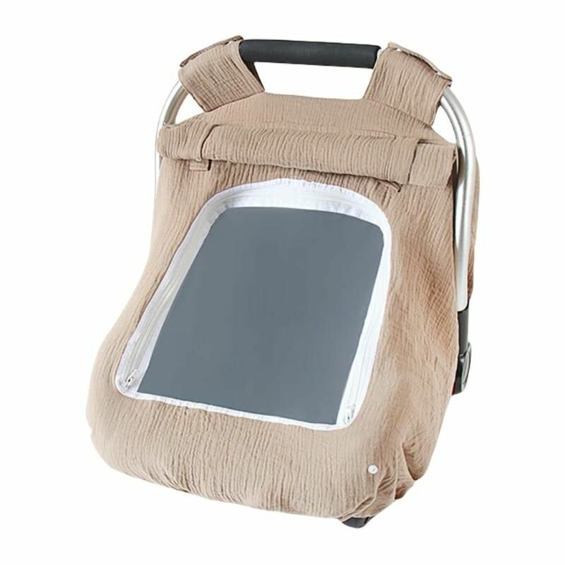 Чехол для люльки с окном, безопасный и дышащий, Светло - коричневый