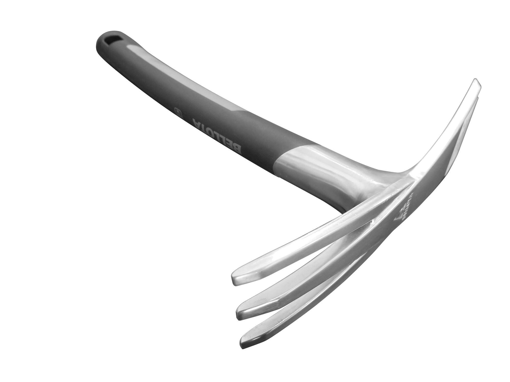 Мотыга Bellota, алюминий с зубцами и черенком пластик, серый цвет