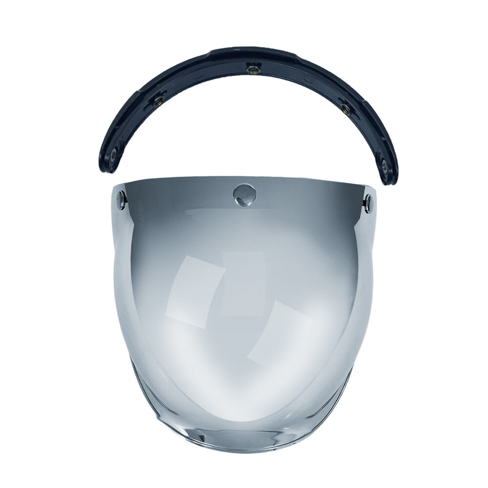 3-Snap Bubble Wind Shield Visor для мотоциклетного шлема Biltwell Gringo&Bonanza, размер 22cm*20cm*12cm, вес упаковки 227g, цвет как показано, комплект 1 x мотоциклетный ветрозащитник (шлем не включен) 1 x рама