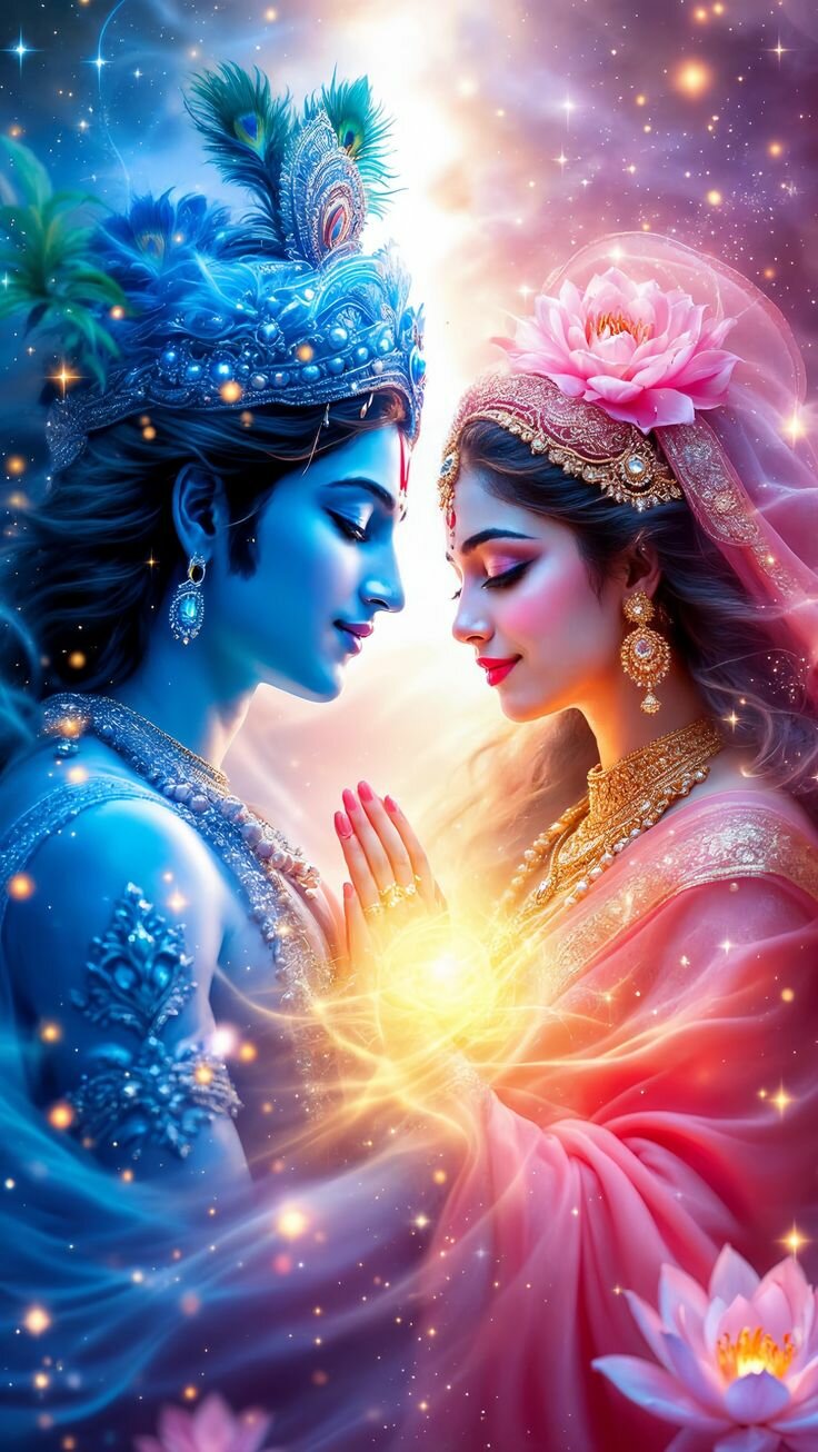 Алмазная живопись "Индийский бог Рахула, Кришна", 5D, круглая, 40x50 см. Производитель: Brose Art.