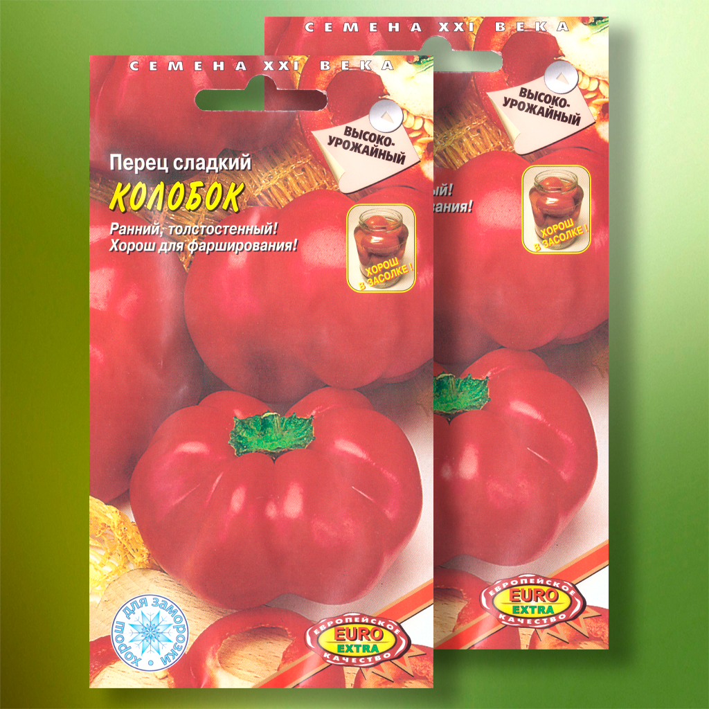Семена перца сладкого "Колобок", изготовитель "апфа"(Агропромышленная фирма), 2шт.