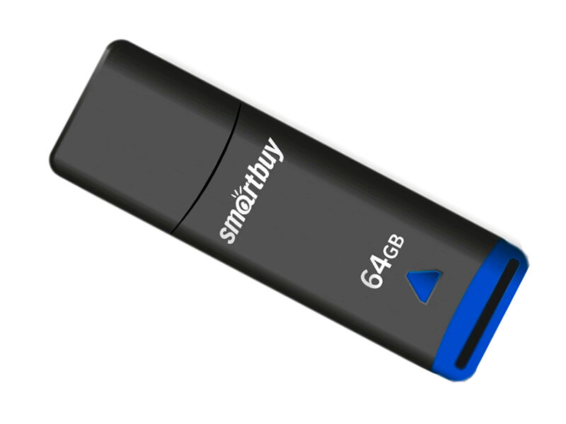 Флешка 64 GB, SMARTBUY Easy, USB 2.0, чёрный, SB064GBEK 1 шт.
