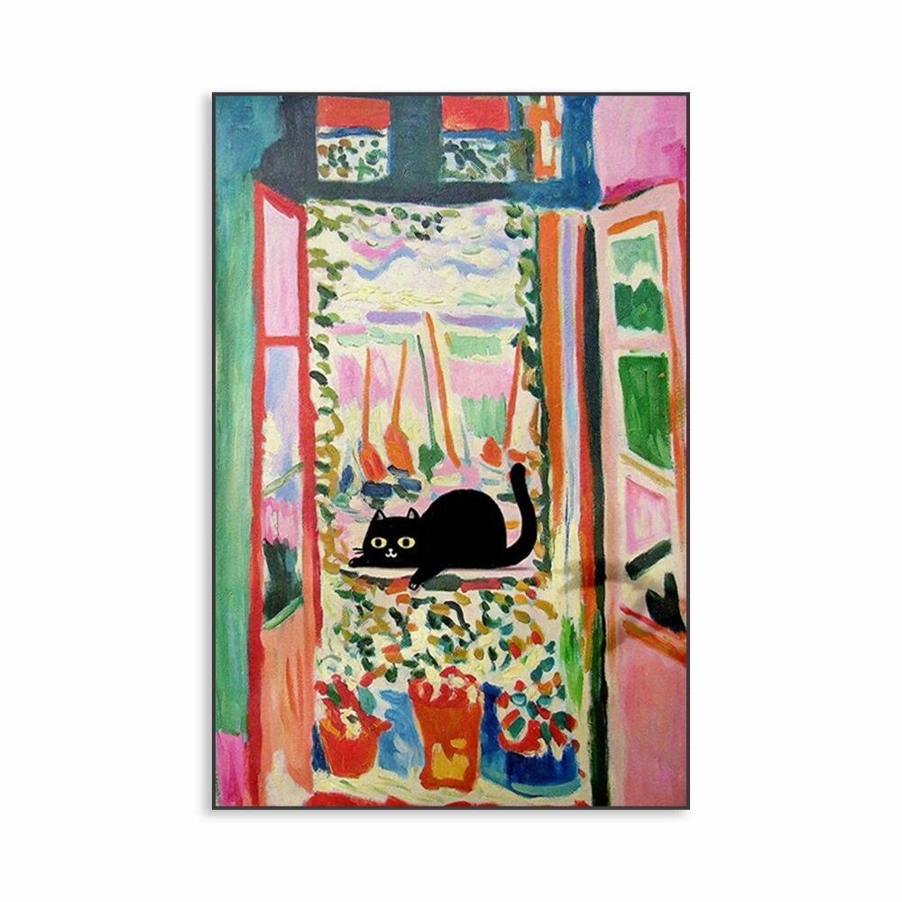 Постер "Садовый Кот" Климта, 50x70см, TP1607-2
